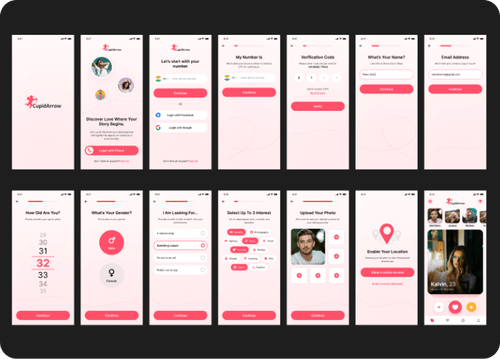 Tinder Style Dating App UI
